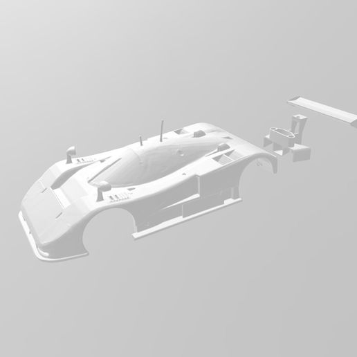 🚗 Mazda 787B Mini-Z 102mm Body shell (with holder and spoiler)・ STL ...