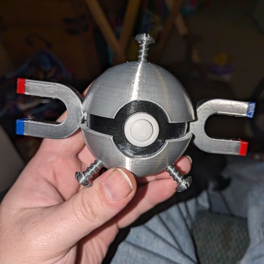 STL 文件 magnemite POKEBALL SPLİTTED 8 PARTS EASY TO PRINT 🧸 ・可下载 3D 打印模型 ...