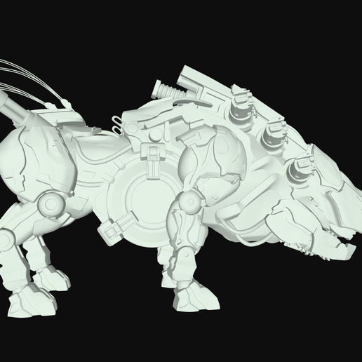 🦸 Behemoth STL 3D Printable Horizon Zero Dawn Machine Figure・ STL File ...