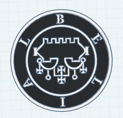 🥷 Sigil of Belial・ STL File for 3D printing・Cults