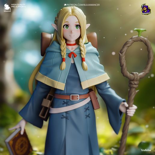 🧙 Marcille | Dungeon Meshi | 213mm・ 3D File for 3D printing・Cults