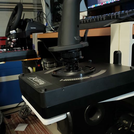 🕹️ HOTAS X56 Joystick + Throttle Flight Sim Desk Clamp Mount 3 Piece ...