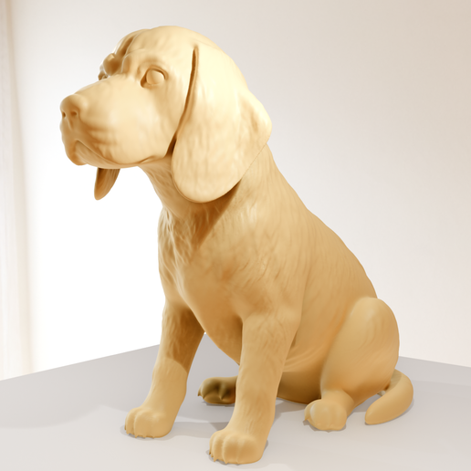 STL file beagle sitting stl 🐕 ・Design to download and 3D print・Cults