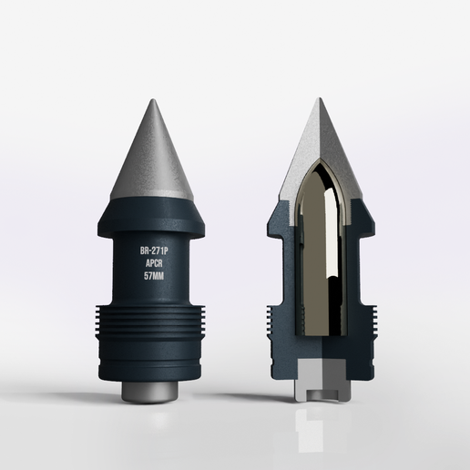 🔫 BR-271P HVAP-T (T-34-57 Ammunition)・ 3D File for 3D printing・Cults