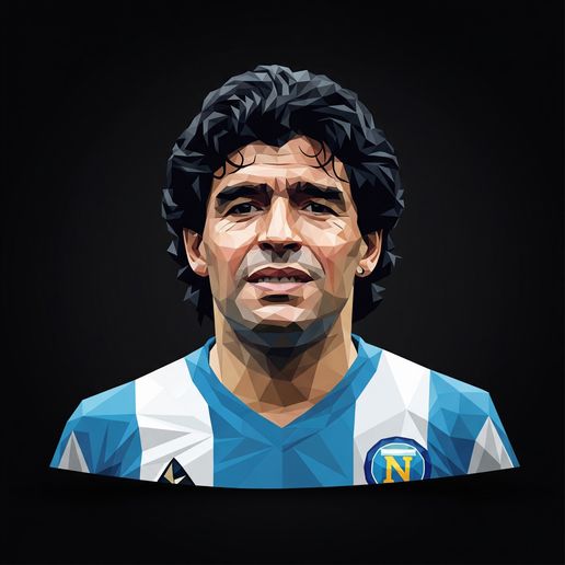 🎨 MARADONA NAPOLI・ STL File for 3D printing・Cults