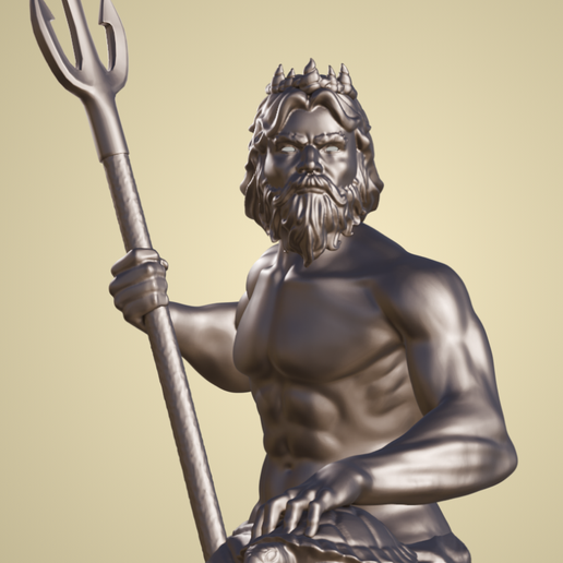 poseidon statue face
