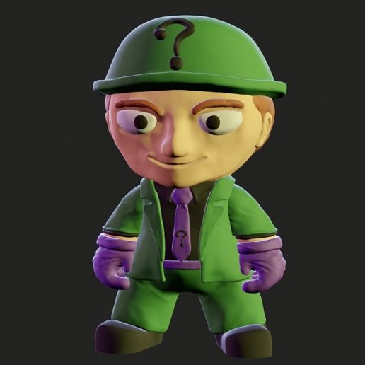 STL file Riddler Mini 🦹 ・3D printable design to download・Cults