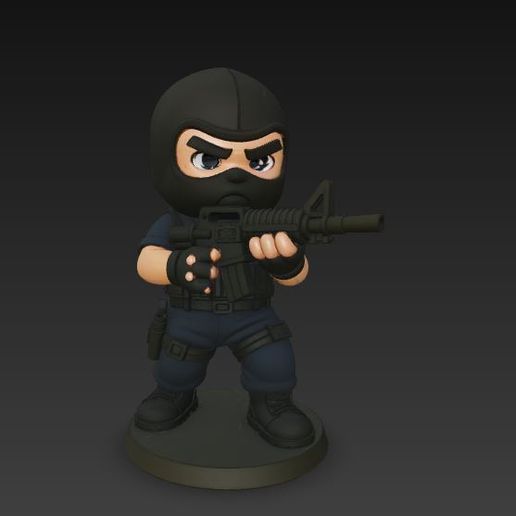 🔫 counter strike 1.6 cs half life chibi complete collection X 8・ STL ...