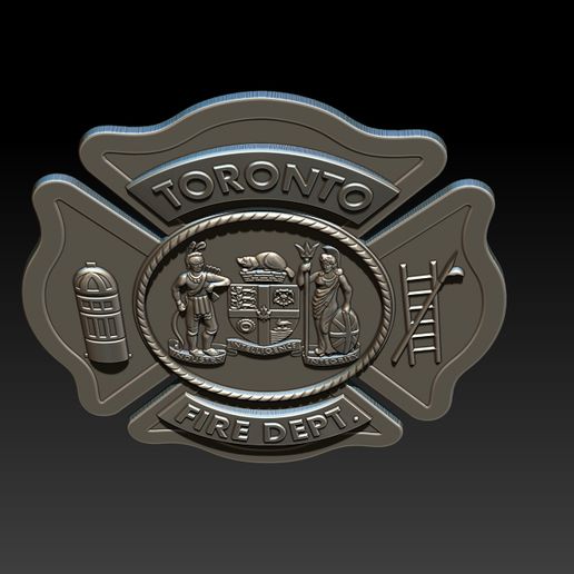 🔥 TORONTO FIRE DEPT・ 3D File for 3D printing and CNC machining - Laser ...