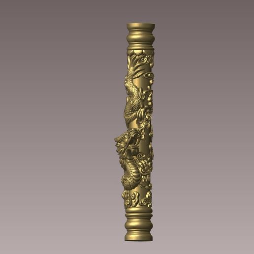 🐉 Dragon Column・ STL File for 3D printing・Cults