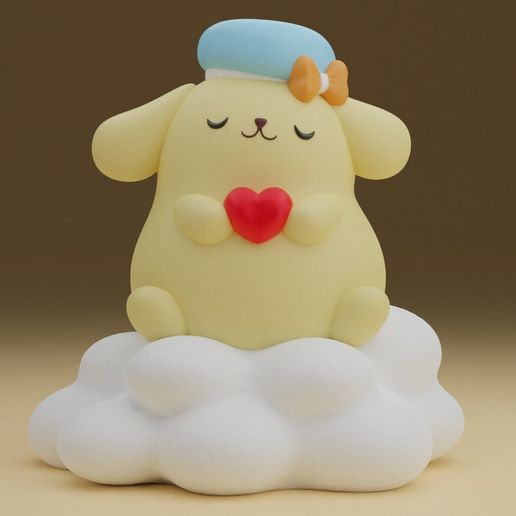 STL file pompompurin sanrio valentine figure 🎲 ・3D printing design to ...