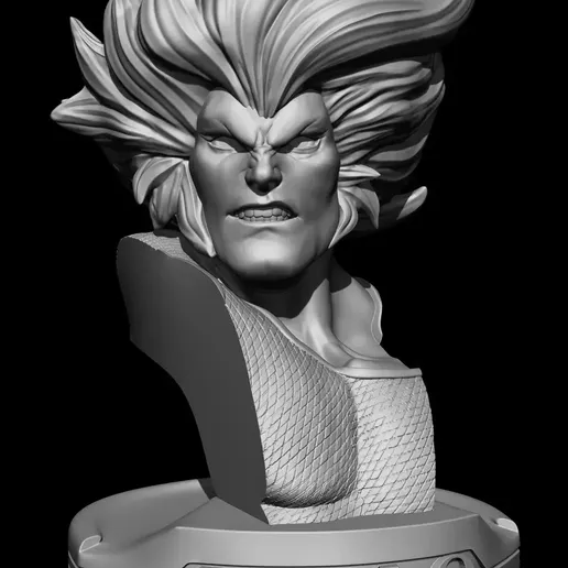 👤 Bust Lion-O from Thundercats by CG Pyro stl for 3d printing customs ...