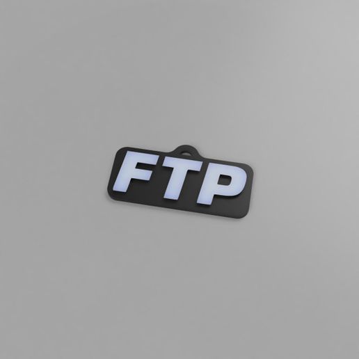 🗝️ FTP Logo Keychain・Free STL File for 3D printing・Cults