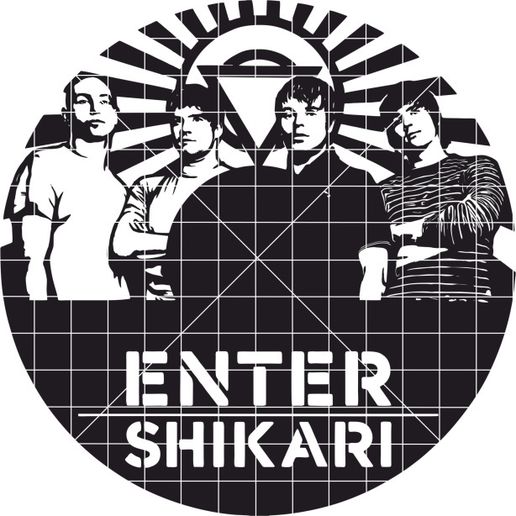 DXF file Enter Shikari for laser cutting on vinyl record DXF file ⏺️ ...