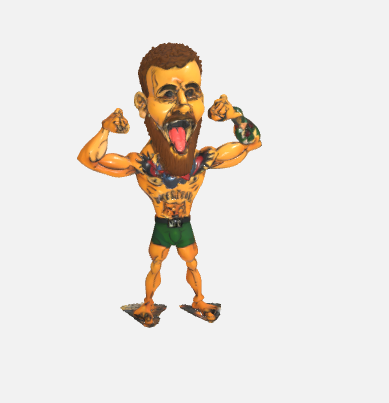 👤 Conor McGregor - Cartoon Figure・ OBJ File for 3D printing・Cults