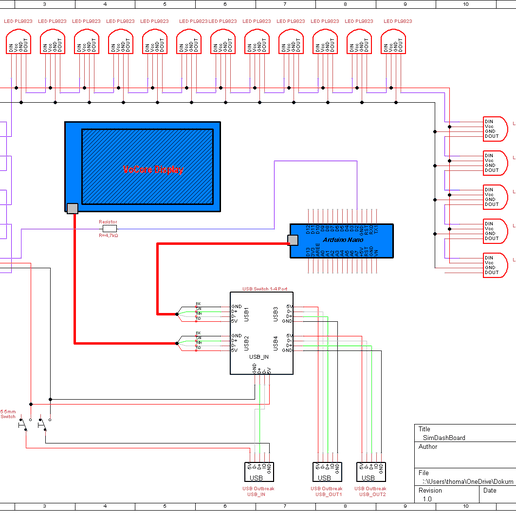 💨 SimRacing 5'' Dashboard SimHub with integrated switch・ STL File for ...