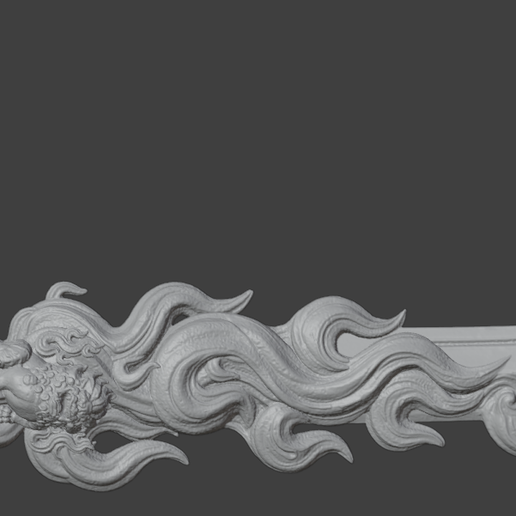 STL file Erlang shen's curve sword 🗡️ ・3D printing idea to download・Cults