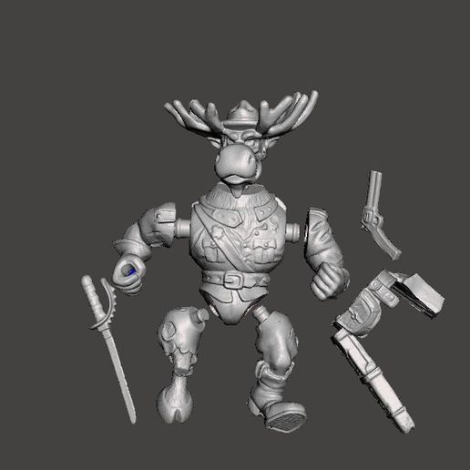 🥷 TMNT MONTY MOOSE VINTAGE・ STL File for 3D printing・Cults