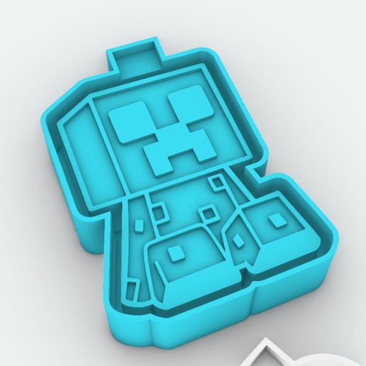 🪔 MINECRAFT CREEPER SITTING - freshie mold - STL for silicone mold・ STL ...