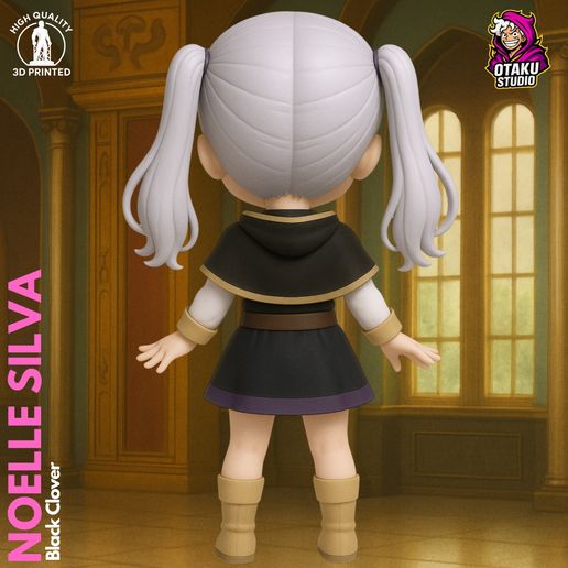 ☘️ Chibi Noelle Silva - Black Clover Fan Art 3D Model・ STL File for 3D ...