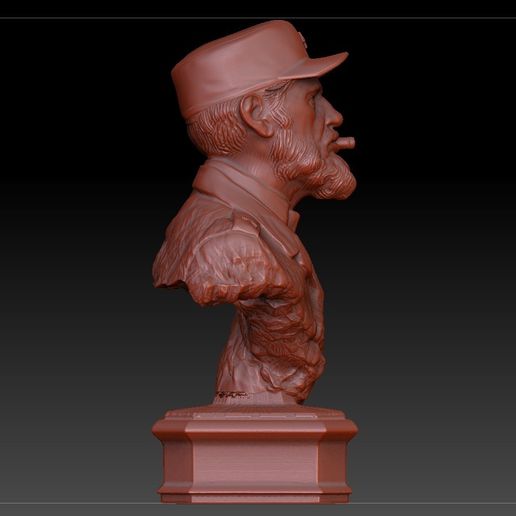 🎨 Fidel Castro・ STL File for 3D printing・Cults