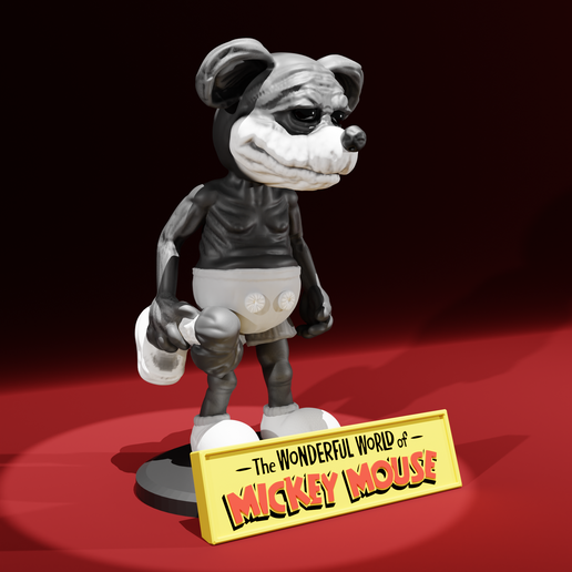 👴 Old mickey mouse・Free STL File for 3D printing・Cults