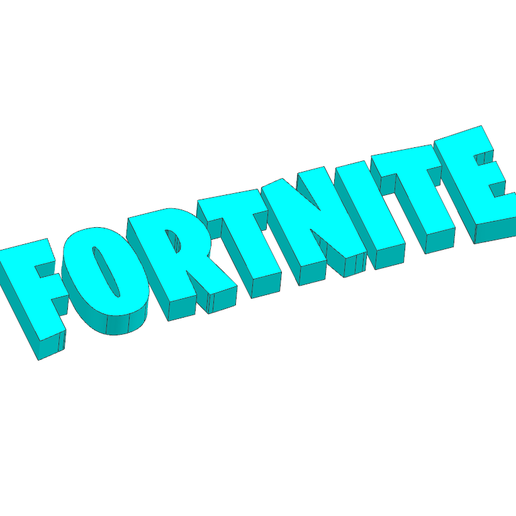 🔢 FORTNITE letters and numbers : Logo・ STL File for 3D printing・Cults