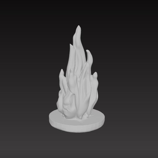 🔥 flame miniature・ STL File for 3D printing・Cults