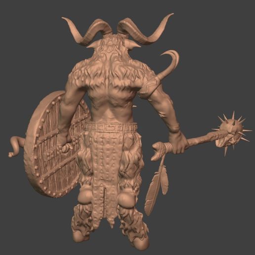 🎲 Beastmen (9 miniatures)・Free STL File for 3D printing・Cults
