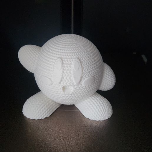 👾 Knitted Kirby・ STL File for 3D printing・Cults