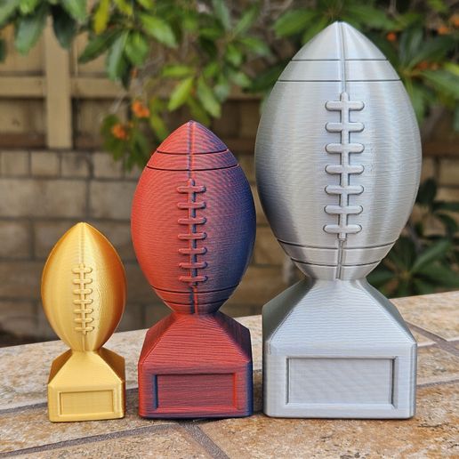 🏈 Football Trophies 🏆・ STL File for 3D printing・Cults