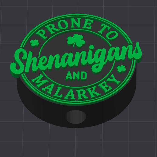 🚩 St. Patrick's Day Stanley Cup Topper (10mm)・ STL File for 3D printing ...