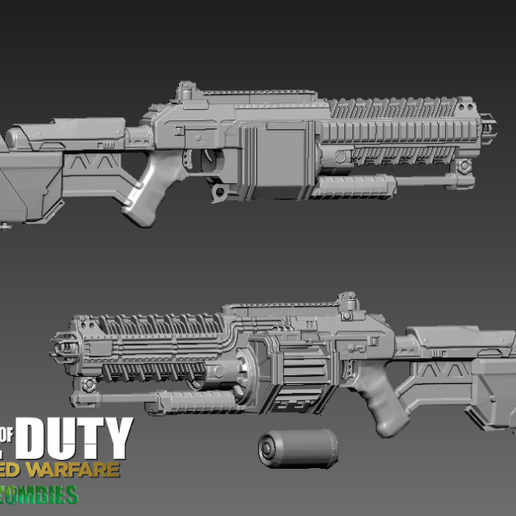 OBJ file Magnetron 3d model COD Advanced Warfare exo zombies 🎲 ・Model ...