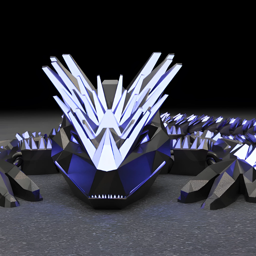 Archivo STL Dragón Raptor Articulado Print in Place 👌 ・Diseño de ...