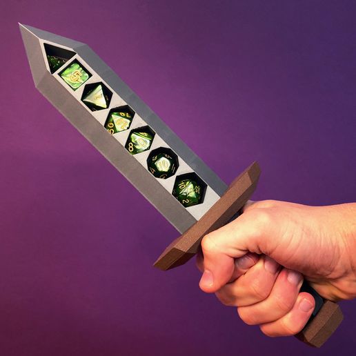 🎲 DnD Dice Holder - Dice Holding Sword・ STL File for 3D printing・Cults