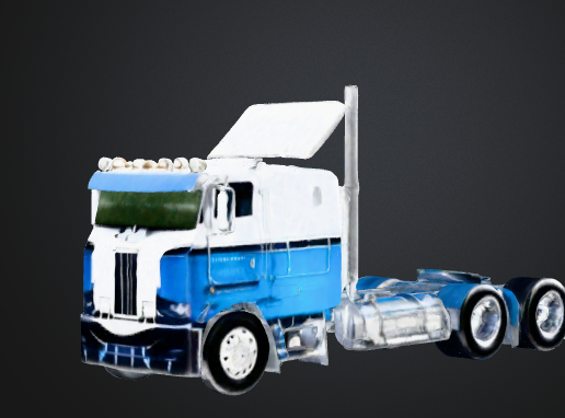 🎨 Blue & White Cabover Semi・ STL File for 3D printing・Cults