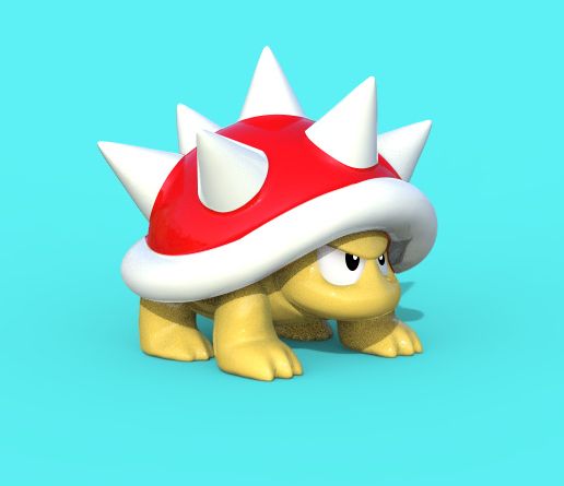mario spiny turtle