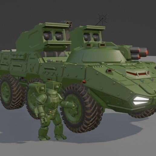 🪖 American Mecha Schiltron OmniTank・ 3D File for ・Cults