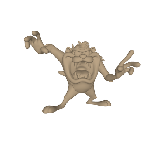 😈 Taz 3D STL - Tasmanian Devil Fan Art for Collectible Printing・ STL ...