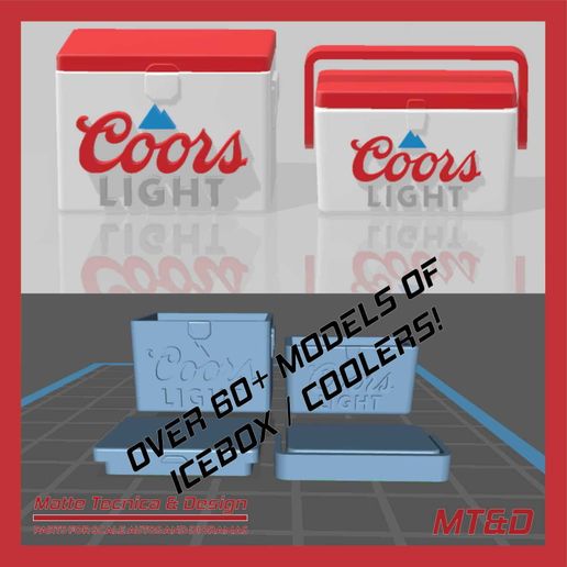 🧊 PACK of 120 different Ice box / ice coolers for dioramas and scale ...