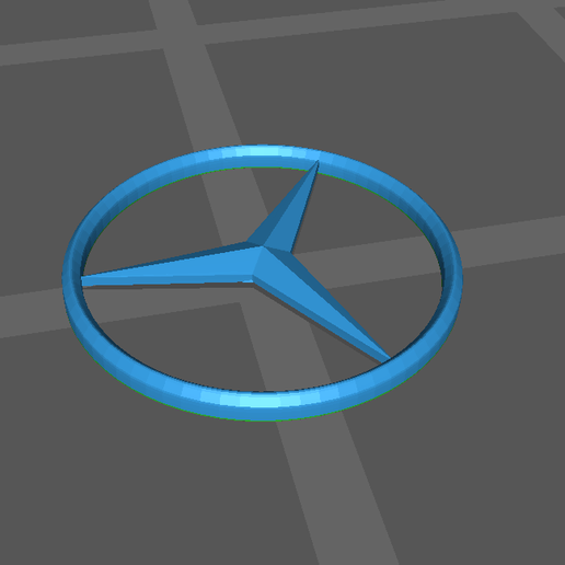 Free STL file Mercedes-benz Logo 🚗 ・3D printer design to download・Cults