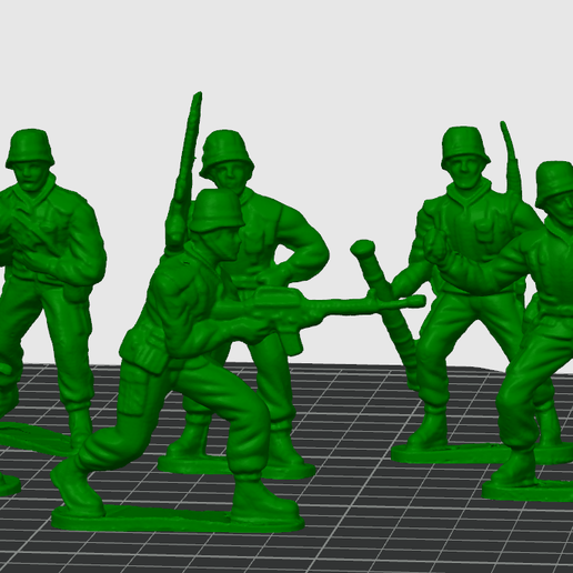 🩻 All of the Modern scan Army men poses・ OBJ File for 3D printing・Cults