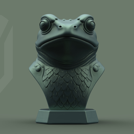 🐸 Frog Bust Fantasy Creature STL for 3D Printing・Free STL File for 3D ...