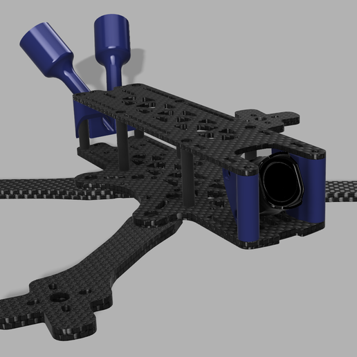 📷 TBS Source One V3 DJI O4 Pro Mount Camera Antenna 25°・Free STL File ...