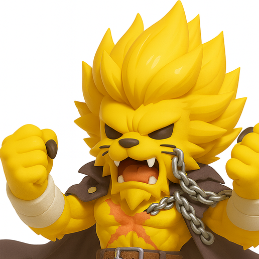 🐉 Bancho Leomon Modo ráfaga・Archivo STL para Impresión 3D・Cults
