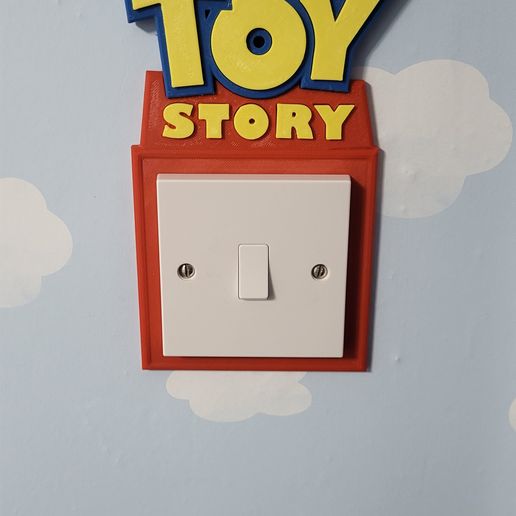 👾 Toy Story UK Light Switch Surround・ STL File for 3D printing・Cults