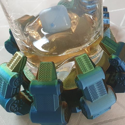 🤖 Robot - Cyber - Hand Self-Adjusting Coaster - no support - print in ...