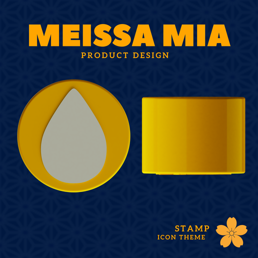 🚰 Water Teardrop Stamp – Digital 3D Print File for Planners ...