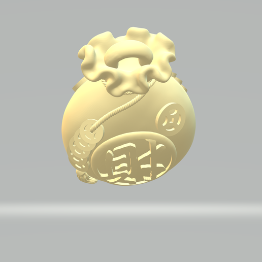 💰 Lucky Money Bag 3D print model・ STL File for ・Cults