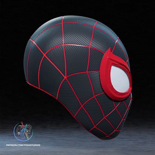 🖨️ Miles Morales Mask 3D Printer File STL・ STL File for 3D printing・Cults